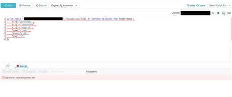 Unable To Do Metadata Refresh For Partitions Dremio Cloud Dremio