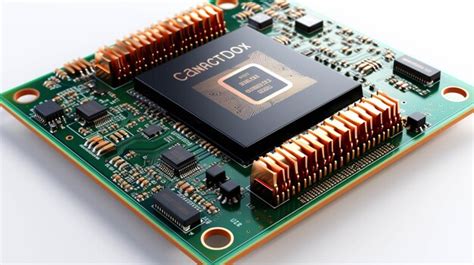 Premium AI Image Computer Processor Isolated On White