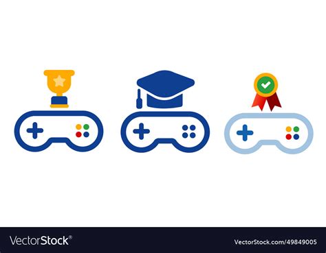 Gamification Icon Interactive Engaging Education Vector Image