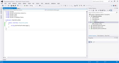 Working With Dependencyservice In Xamarin