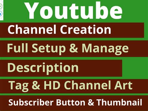 Create Setup And Manage Your YouTube Channel Upwork