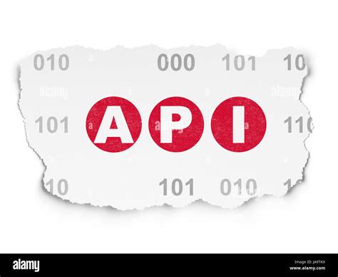 Software Concept Api On Torn Paper Background Stock Photo Alamy