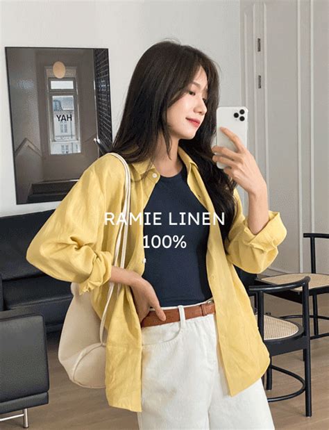 스타일티바 라미리넨 데일리 비비드셔츠 6color 시원한 비비드컬러 고퀄리티 라미린넨100 린넨셔츠