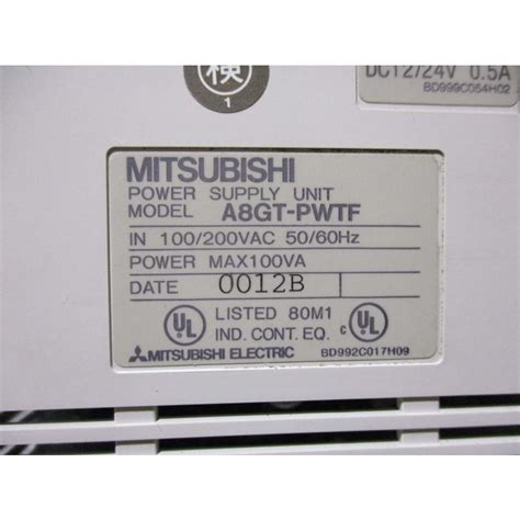 中古 Mitsubishi グラフィックオペレーションターミナル タッチパネル 104型a7gt Busa8gt Pwtfa8gt