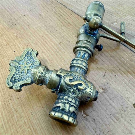 Antique Brass Bleeder Valve Historic House Salvage