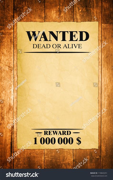 Wanted Paper Background