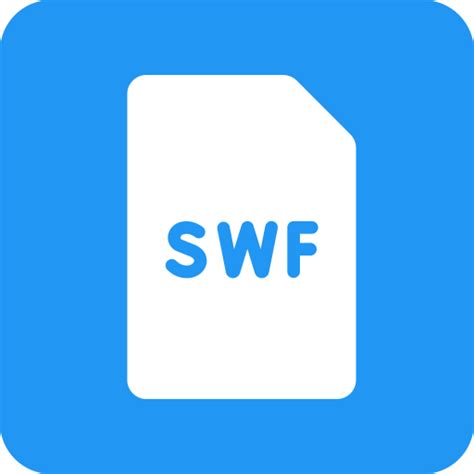 Swf File Generic Color Fill Icon