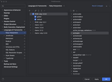 Configure A Ruby Interpreter Rubymine Documentation