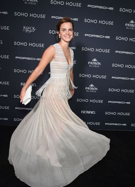 Emma Watsons White Dior Dress At The Soho House Awards Ps Fashion