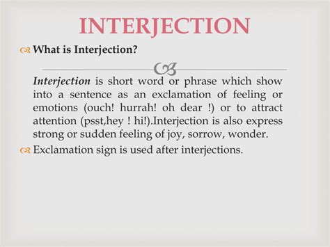 Preposition And Interjection Pptx
