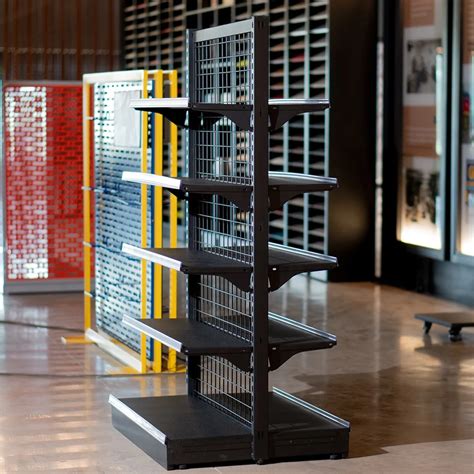 Custom Single Sided Heavy Duty Metal Retail Display Shelf Stand Adong