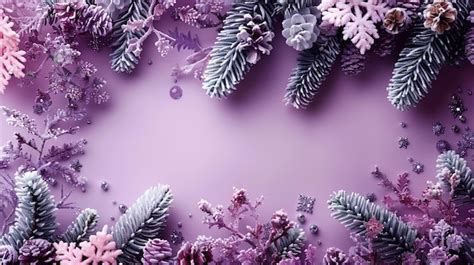 Christmass Background Light Lavender Premium Ai Generated Image