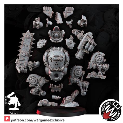 3d Printable Ork Grot Flighta Kan Skrp 5 By Wargame Exclusive