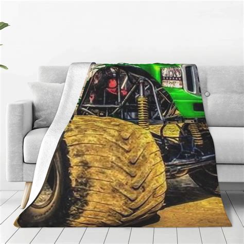 Monster Truck Ultra Soft Micro Fleece Blanket 3d Fashion Print All Season Couch Sofa Warm Bed