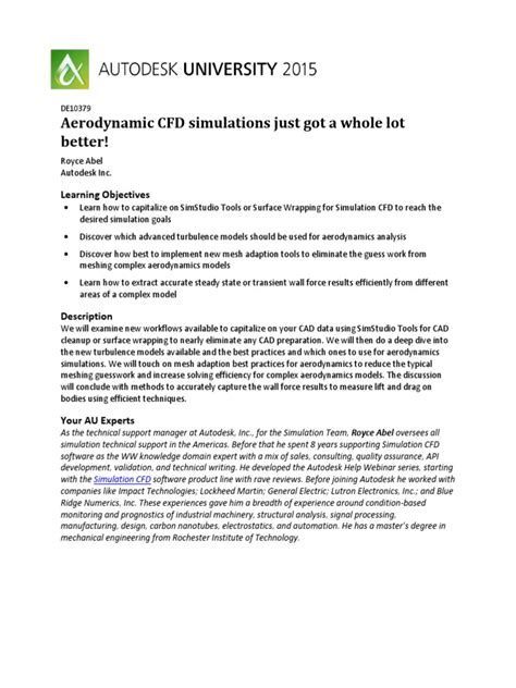 Handout 10379 De10379 Pdf Computational Fluid Dynamics Fluid Dynamics