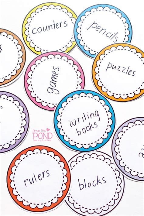 Editable Printable Classroom Label Designs