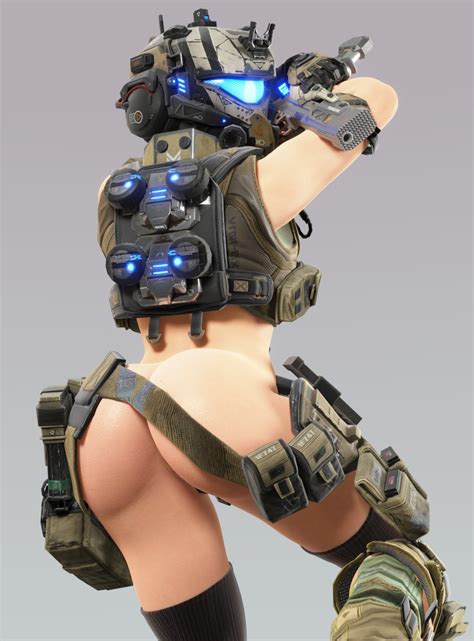 Rule 34 1girls Ass Back View Belt Helmet Highres Llamasarepink Pilot Titanfall Pistol Pose