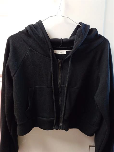 검정 크롭 후드집업 당근 중고거래