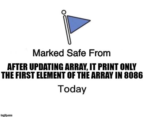 Meme Overflow On Twitter After Updating Array It Print Only The
