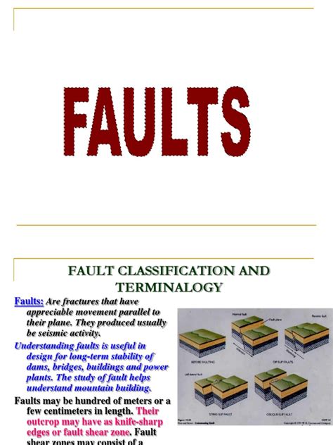 Understanding Fault Classification And Terminology Pdf Fault Geology Friction