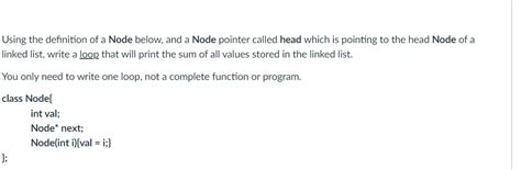 Solved Using The Definition Of A Node Below And A Node Chegg
