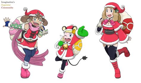 [pokemon B C ] Santa Girls By Merphisc On Deviantart