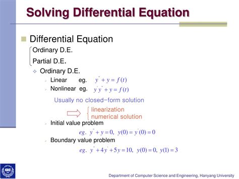 Ppt Numerical Analysis Differential Equation Powerpoint