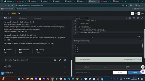 Dice Deception Codechef Solution Starter 131 Contest Solution Python Program Codechef