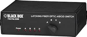 Amazon Com Black Box Network Services SW1005A Fiber Optic A B C D Desktop Switch Latching St