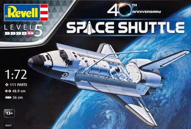 1 72 Revell Space Shuttle 40th Anniversary Plastic Model Kit