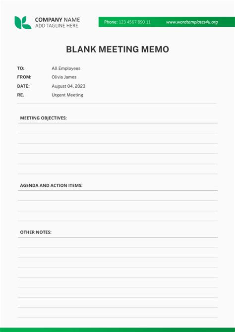 Memorandum Templates Word Templates