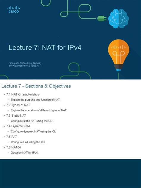 lecture 7 nat for ipv4 enterprise networking security and