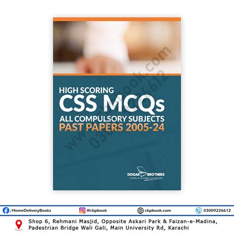 Jwt Css Complete Syllabus And Past Papers Compulsory And Optional 2022 2025 Cbpbook