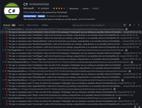 C Omnisharp Update V1 23 3 Breaks Unity References Stack Overflow