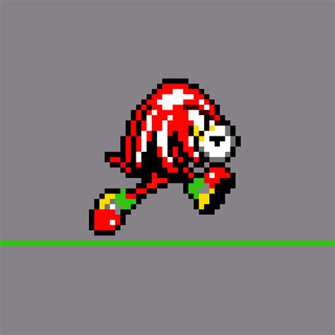 Pixilart Knuckles Walk Cycle Sonic Pocket Adventure By Chris Oc