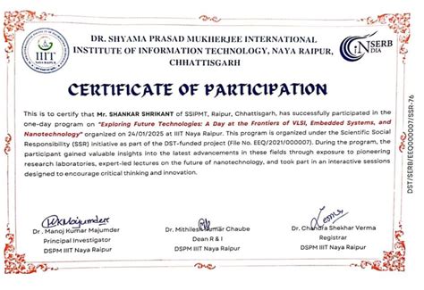 Nanotechnology Vlsi Embeddedsystems Innovation Learning S Shrikant