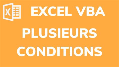 Excel Vba Comment Utiliser La Fonction And Pour Vérifier Plusieurs Conditions à La Fois Youtube