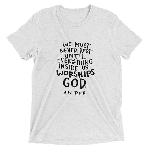 Tozer Quote Black Letters Short Sleeve T Shirt Media Gratiae