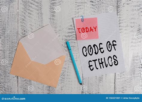 Writing Note Showing Code Of Ethics Business Photo Showcasing Basic Guide For Professional