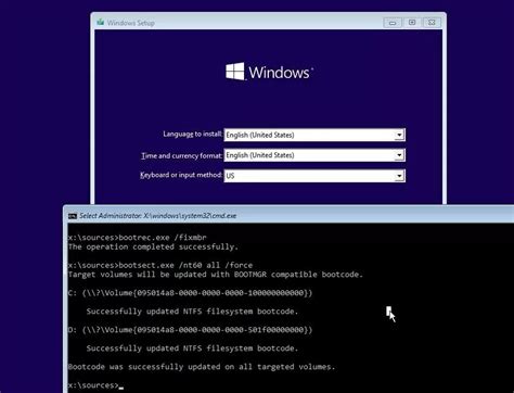 how to repair windows boot manager bcd and master boot record mbr