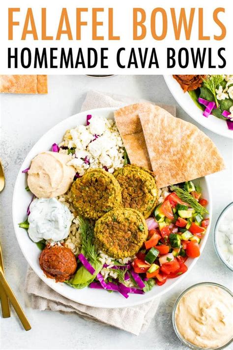 Falafel Bowls Homemade Cava Bowls Recipe Whole Food Recipes