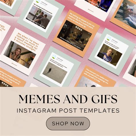 26 Instagram Meme Templates For Canva Animated  Social Media Posts
