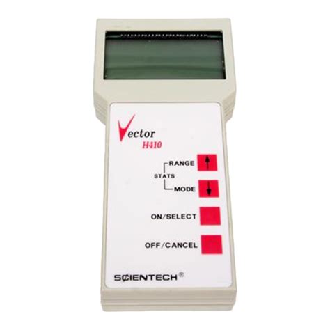 Scientech Vector Series Operating Manual Pdf Download Manualslib