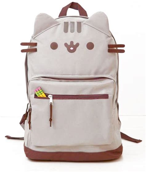 Cute Pusheen Cat Face Backpack Pusheen Backpack Pusheen Cat Cute Bags