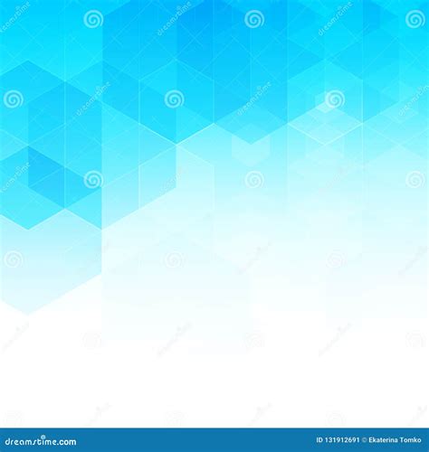 Vector Abstract Science Background Hexagon Geometric Design Stock Illustration Illustration