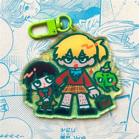 Mob Psycho 100 8cm Double Sided Keychain Mob Reigen Ekubo Shopee