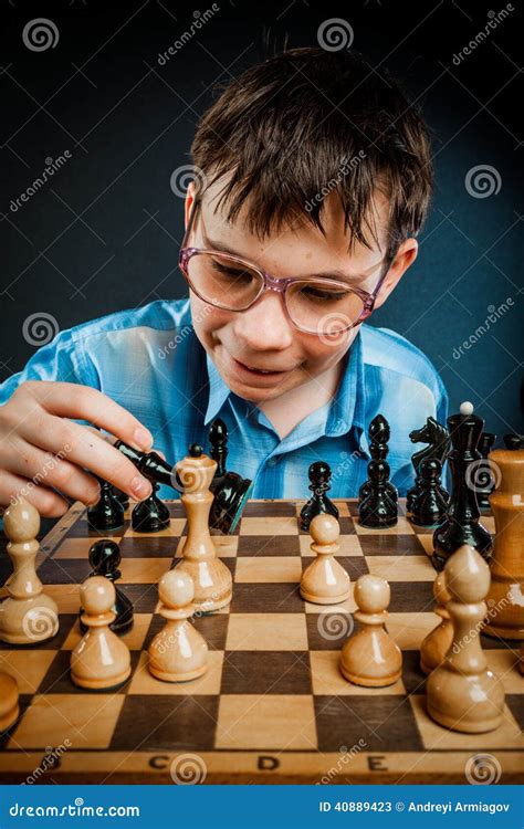 Nerd Play Chess Stock Image Image Of Game Rivalry Playful