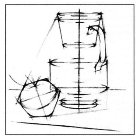 текст при наведении Натюрморт Правила искусства Карандаш