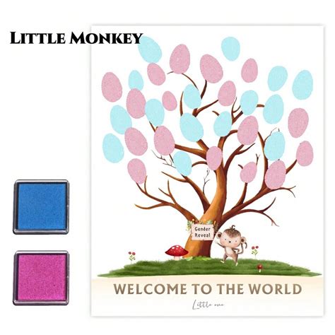 Gender Reveal Voting Board Game 1 Pack Blue And Pink Ink