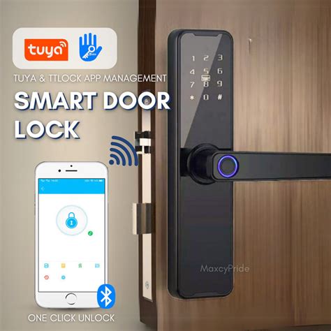 Jual Smart Door Lock Safety Handle Digital Kunci Pintar Dengan Password Fingerprint Acces